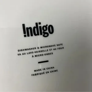 Indigo | Accents | Indigo Plate U Is For Up North Alpha Ceramic Cottage ...